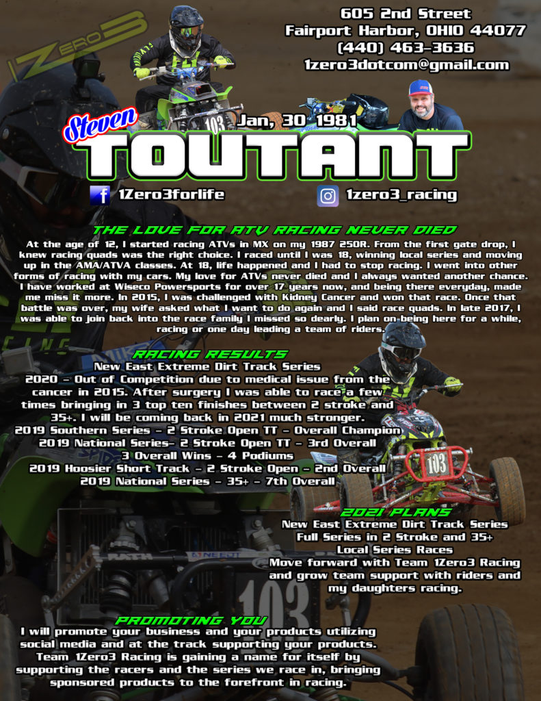 2021-Steven-Toutant-Racer-Resume-1Zero3-Racing | GPS Offroad Products